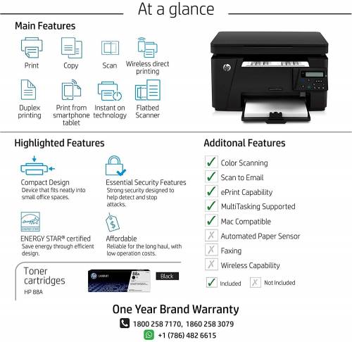 Buy Hp Laserjet Pro M126nw Multi function Wifi Laser Printer Online In India At Lowest Price Vplak